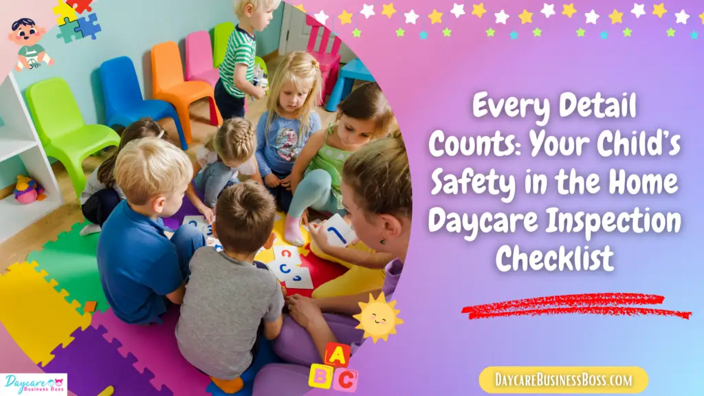 Every Detail Counts: Your Child's Safety in the Home Daycare Inspection Checklist - Daycare ...