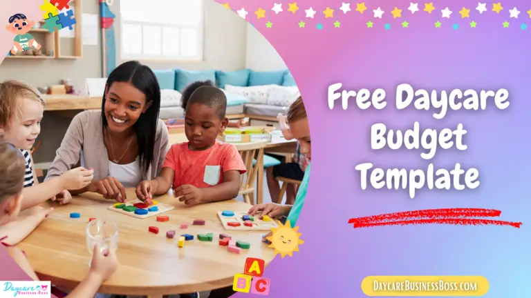 Free Daycare Budget Template - Daycare Business Boss